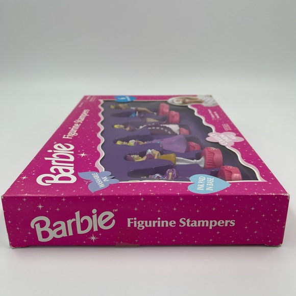 Barbie | Toys | Barbie Vintage 6 Doll Figurine Ink Stamper Stamp Set ...